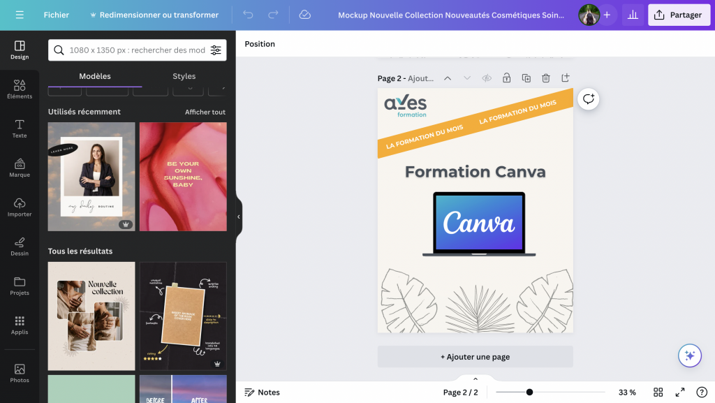 20 raccourcis clavier Canva à connaître - Aves formation